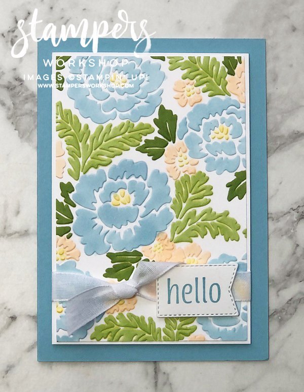 Create pretty cards with the Pretty Flowers Embossing Folder - Facebook ...
